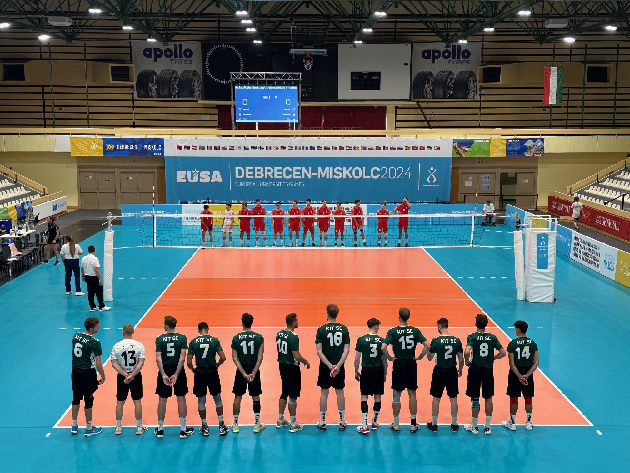 KIT vs INSA Lyon for Volleyball at the 2024 EUSA Games - SAMEurope